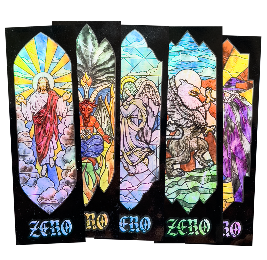 STAINED GLASS - STICKER SET – Zero Skateboards