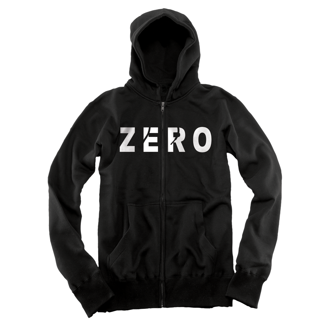 ARMY ZIP UP - BLACK/WHITE – Zero Skateboards